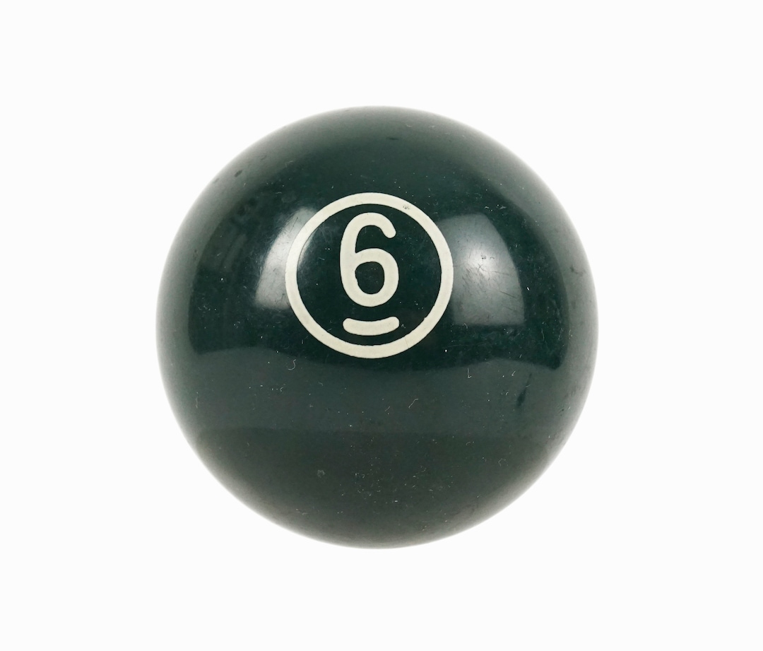 No. 6 Billiard Ball Size 2.25" Six VI Green Color Pool Solids - Etsy