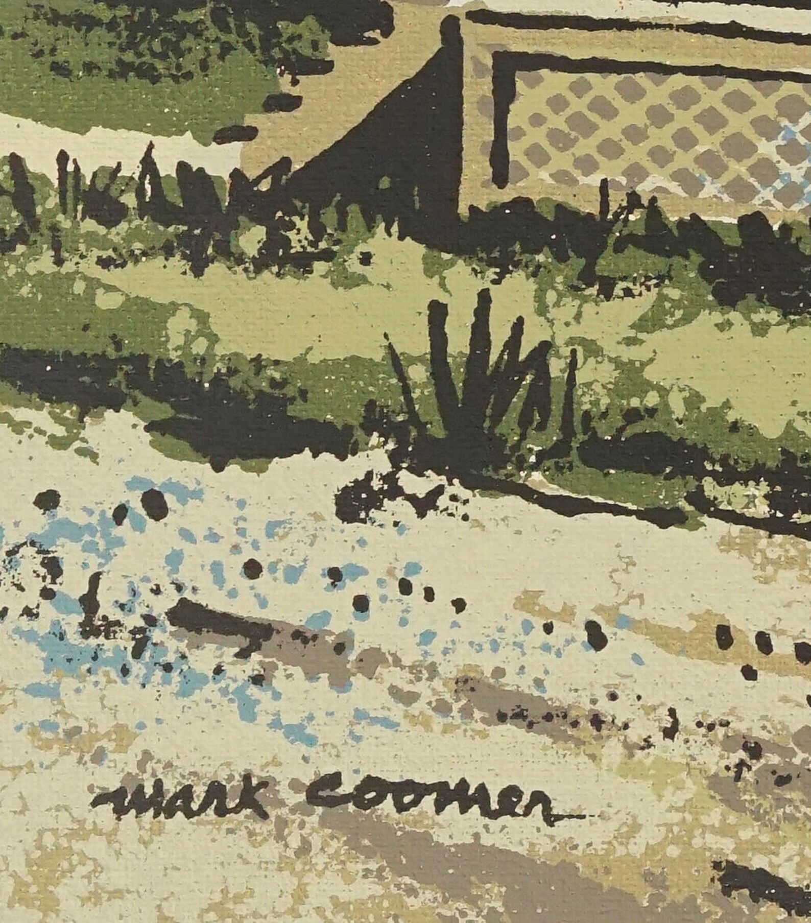 Mark Coomer Serigraph General Store Storefront Print Vintage Art ...
