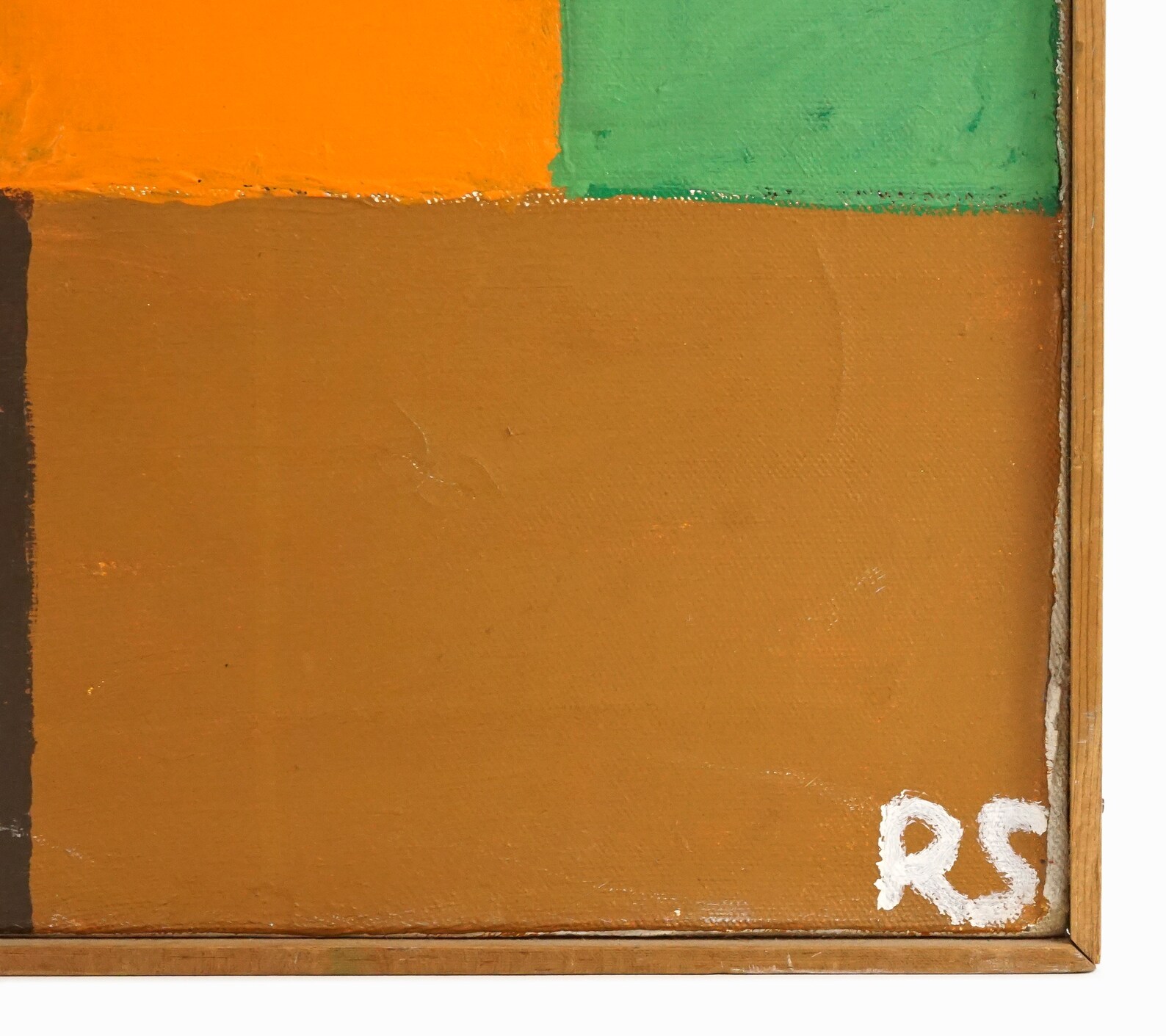 1978 Ray Simms Abstract Oil Painting on Canvas Hard-edge Mid Century ...