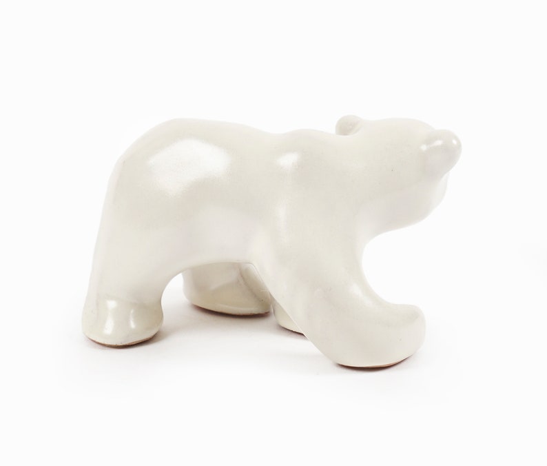 Anna-lisa Thomson White Ceramic Polar Bear Figurine Sweden Upsala Ekeby ...