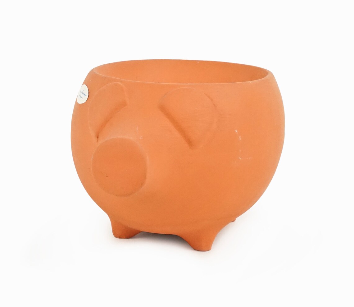 Lisa Larson Pig Figurine Terracotta Planter Ceramic Sweden - Etsy