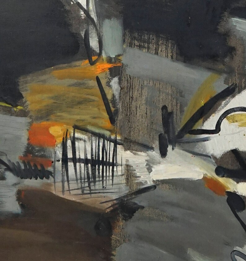 1940s Abstract Expressionist Oil Painting Abstraction Expressionism Art ...