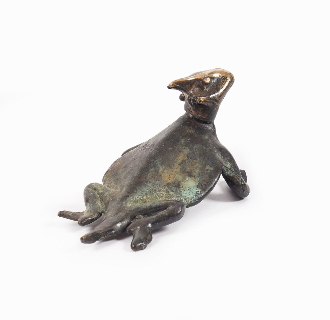 Michael Storey Bronze Lizard Miniature Sculpture Mid Century Modern - Etsy