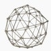 Mid Century Polygon Sculpture Silver Polyhedron Geometric Sculpture ...