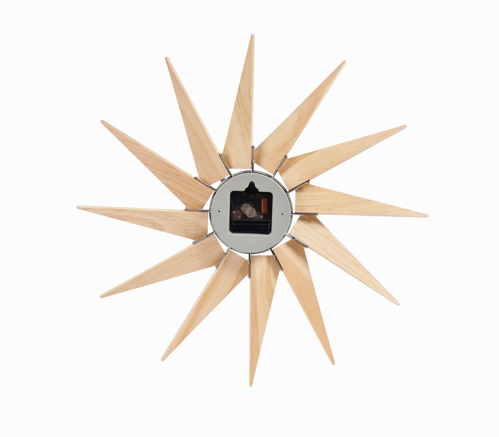 George Nelson Starburst Wall Clock Verichron Mid Century Modern - Etsy