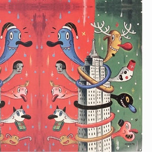 Gary Baseman Wrapping Paper Sheet Gift Pop Art Print - Etsy