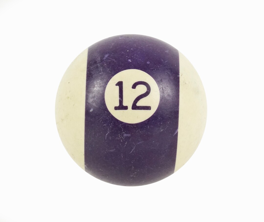 No. 12 Purple Pool Ball Number Two Billiard Ball 2.25" - Etsy