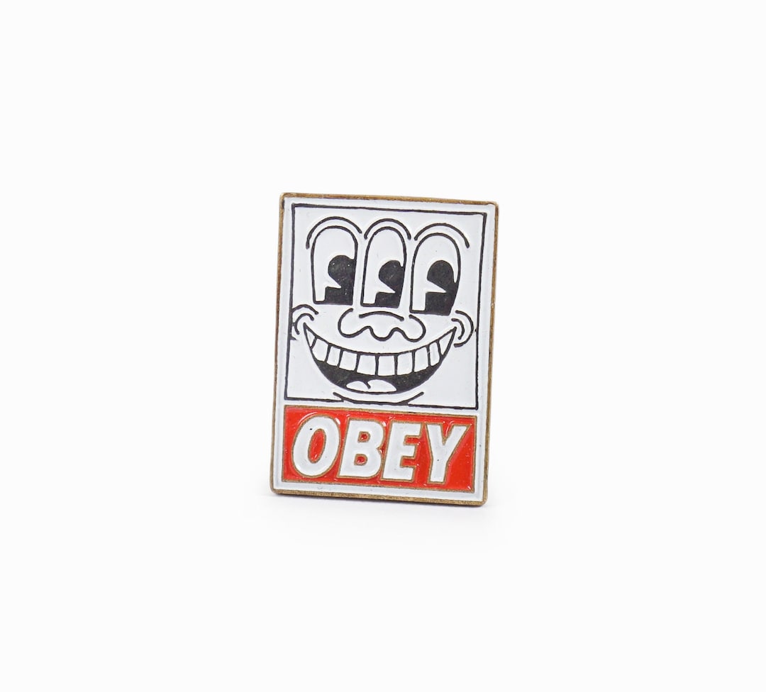 OBEY X Keith Haring Pin Vintage Keith Jewelry - Etsy