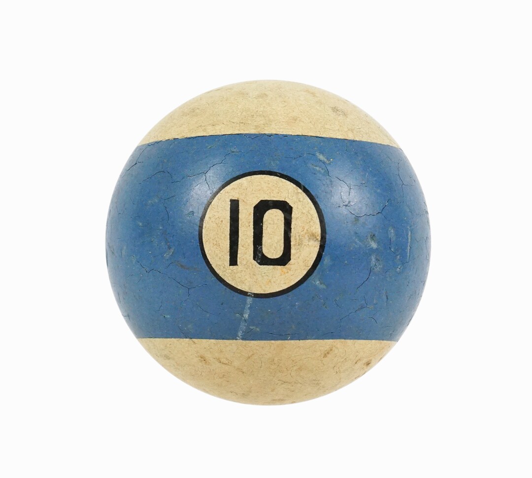 No. 10 Pool Ball Brunswick Ivorylene Billiard Ball 2.25" - Etsy