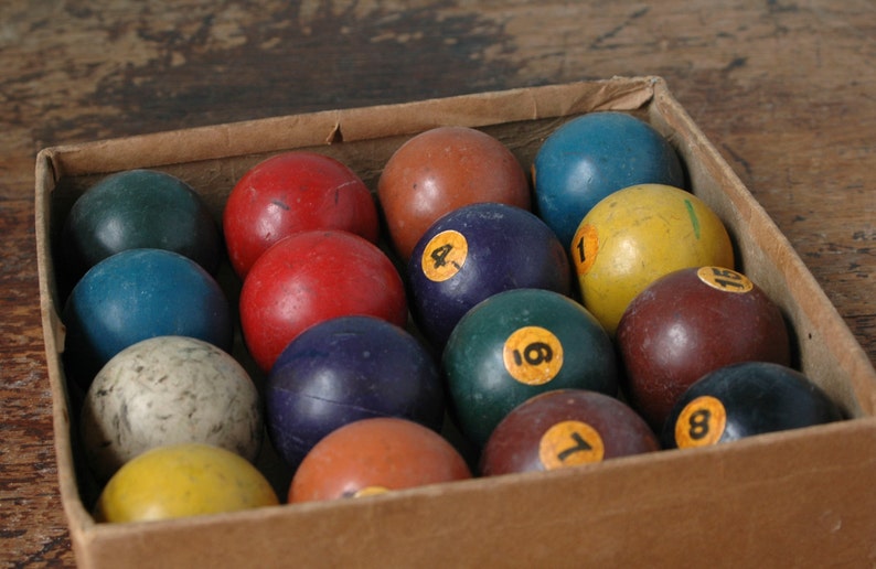 Miniature Billiard Ball No. 15 Fifteen XV Brown 1 9/16 - Etsy