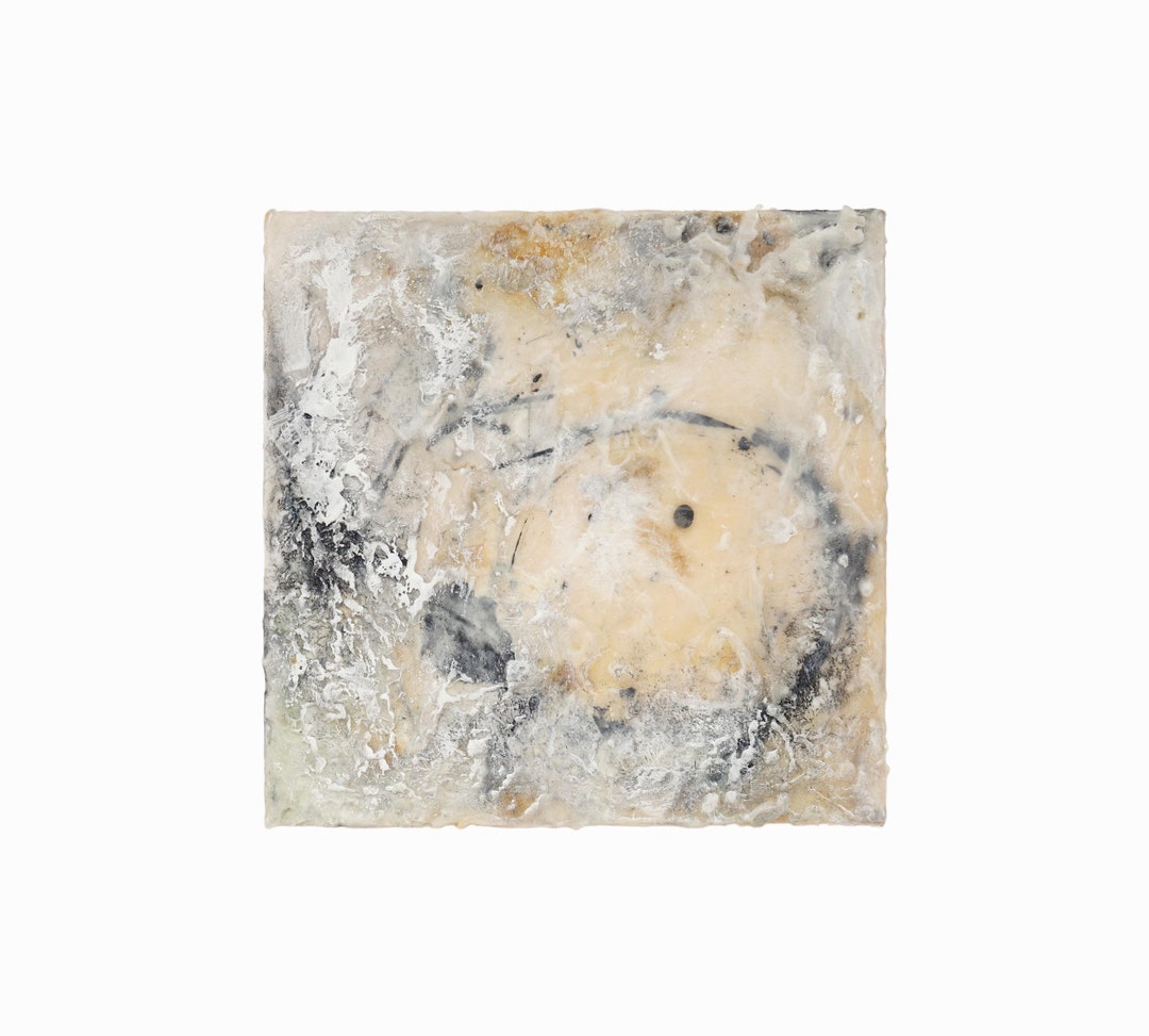 Kathy Blankley Roman Encaustic Painting Mixed Media Abstract "enso Iv ...