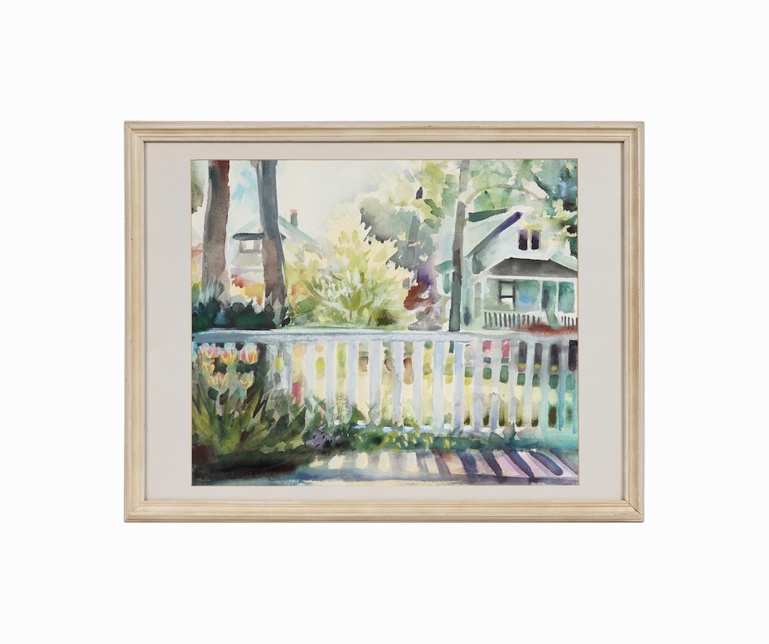 Elaine Hale Watercolor Painting on Paper Landscape Vintage - Etsy