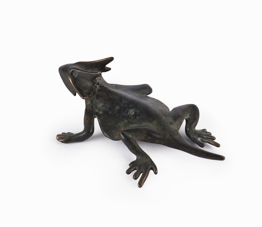 Michael Storey Bronze Lizard Sculpture Mid Century Modern - Etsy