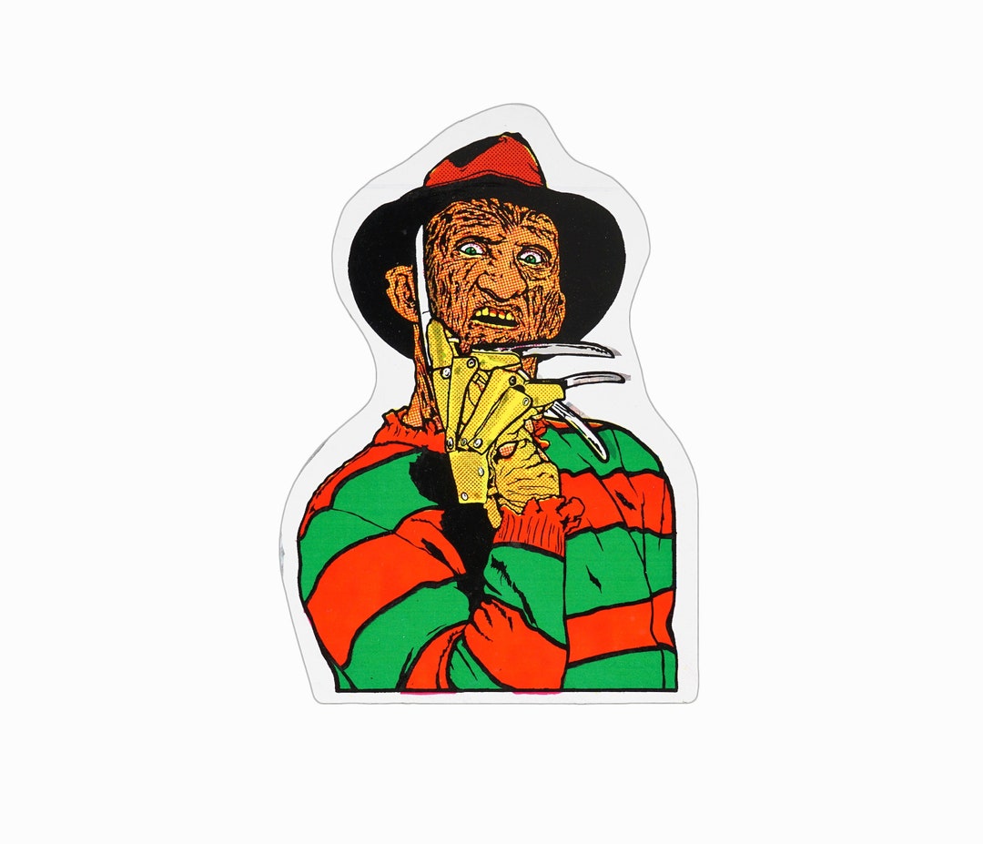 Freddy Krueger Vending Sticker Vintage - Etsy