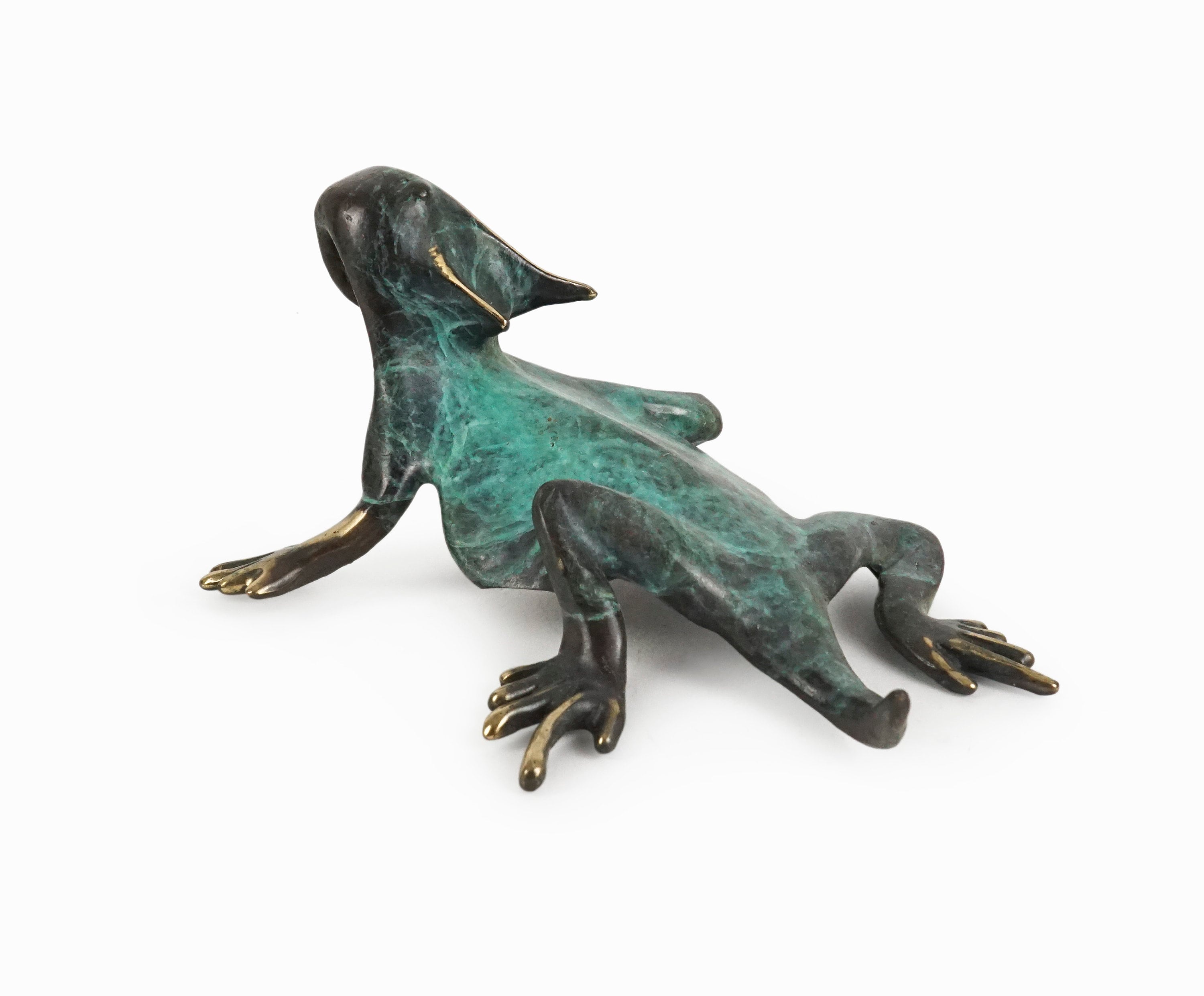 Michael Storey Bronze Sculpture Lizard Mid Century Modern - Etsy