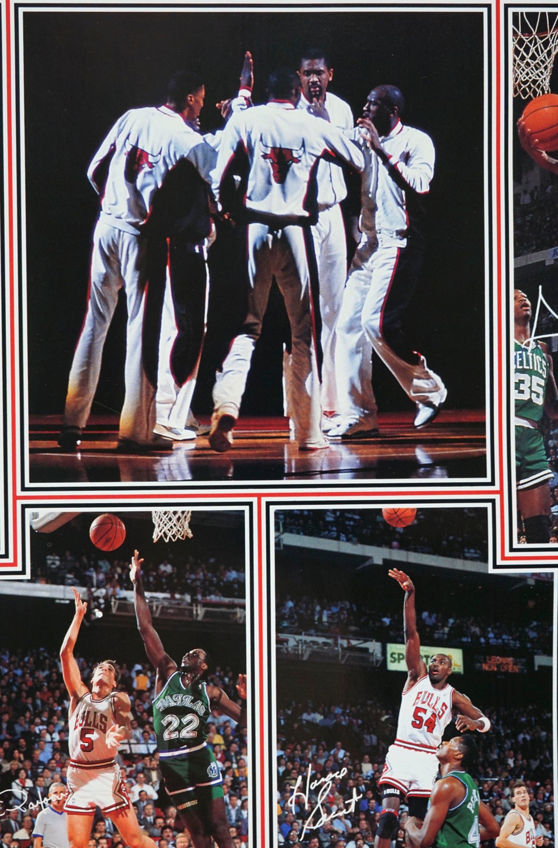 1989-90 NBA Chicago Bulls Poster Raging Bulls Michael Jordan 23 Poster ...