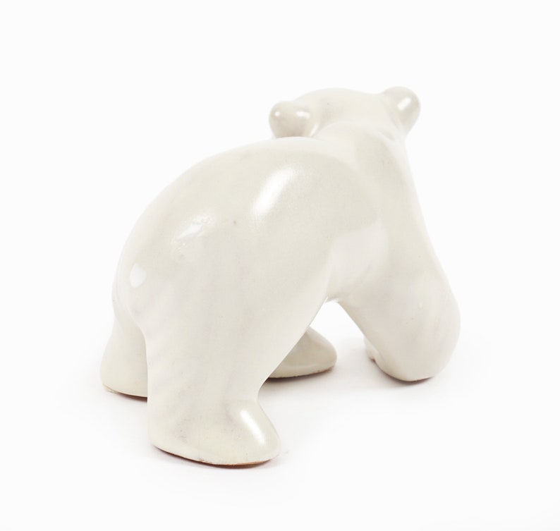 Anna-lisa Thomson White Ceramic Polar Bear Figurine Sweden Upsala Ekeby ...
