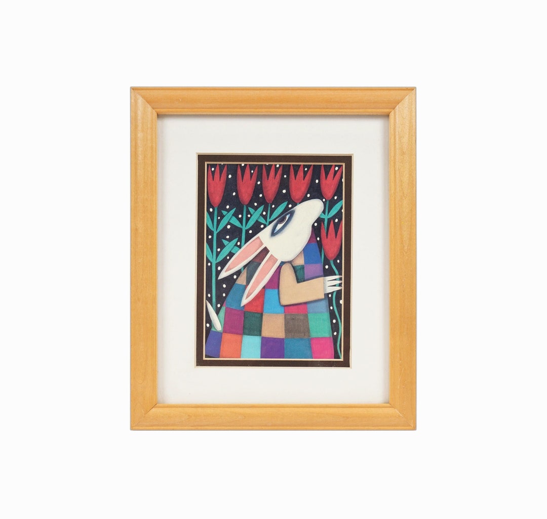 Paris Bottman Print on Paper Lithograph Bunny Rabbit Bottman Design ...
