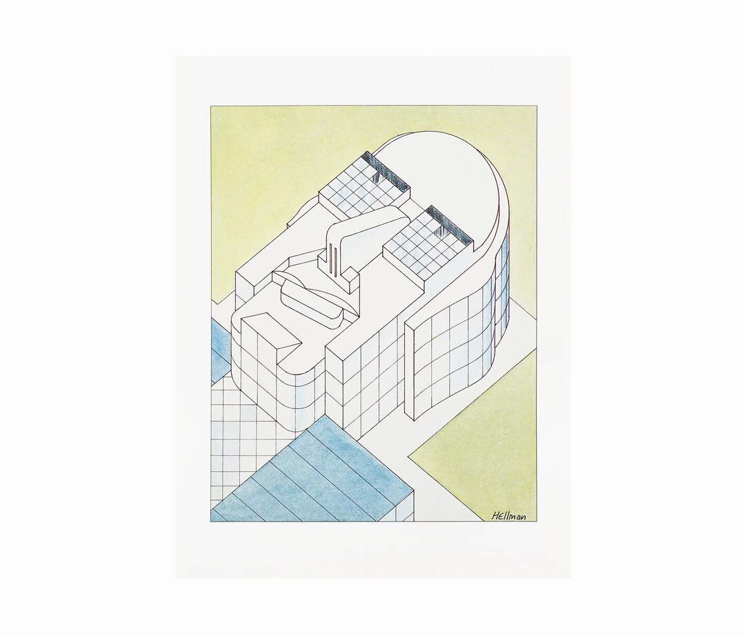1991 Louis Hellman Postcard Richard Meier Architect Archi-têtes Vintage ...