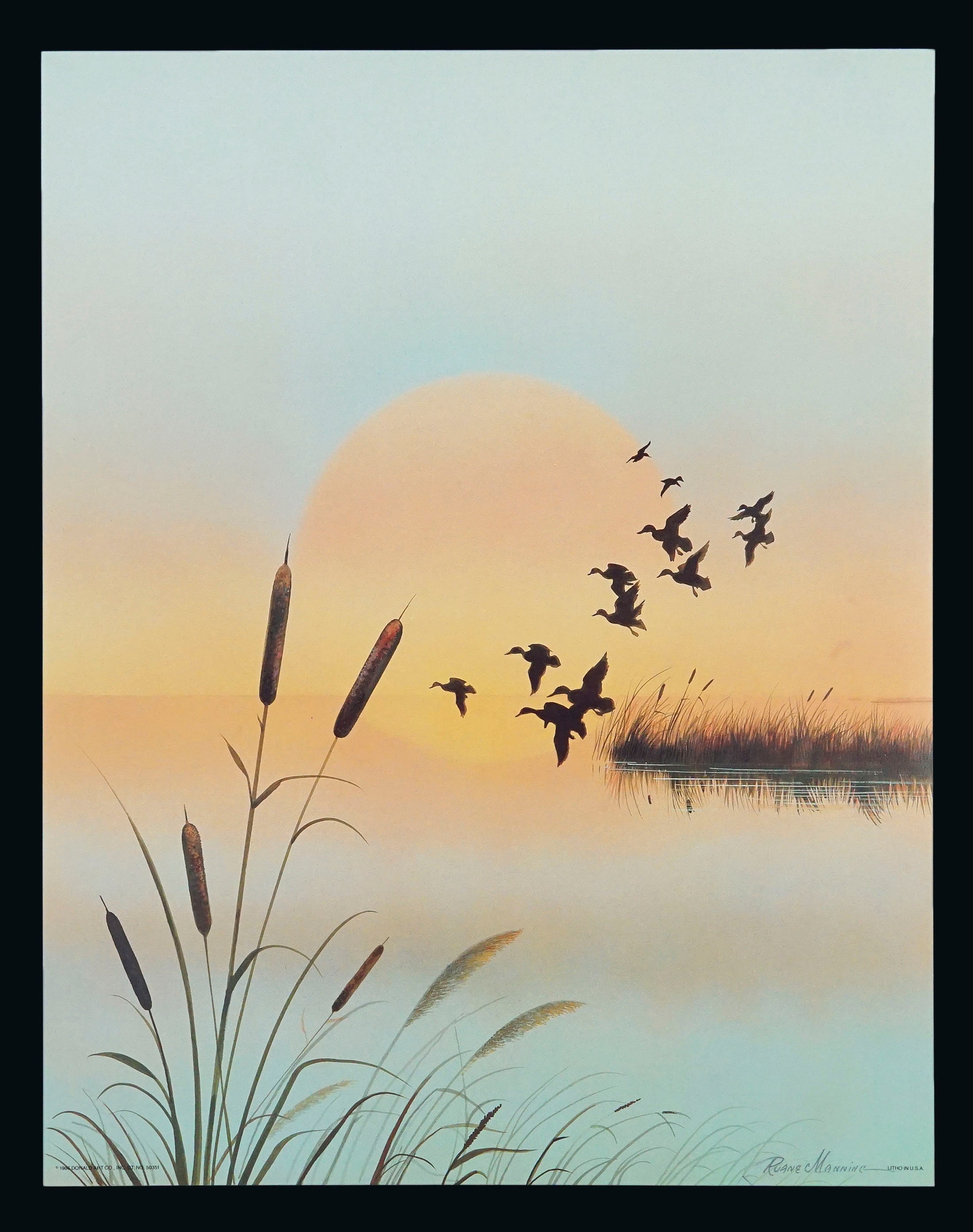 1986 Ruane Manning Lithograph Print Canadian Geese Goose - Etsy