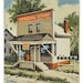 Mark Coomer Serigraph General Store Storefront Print Vintage Art ...