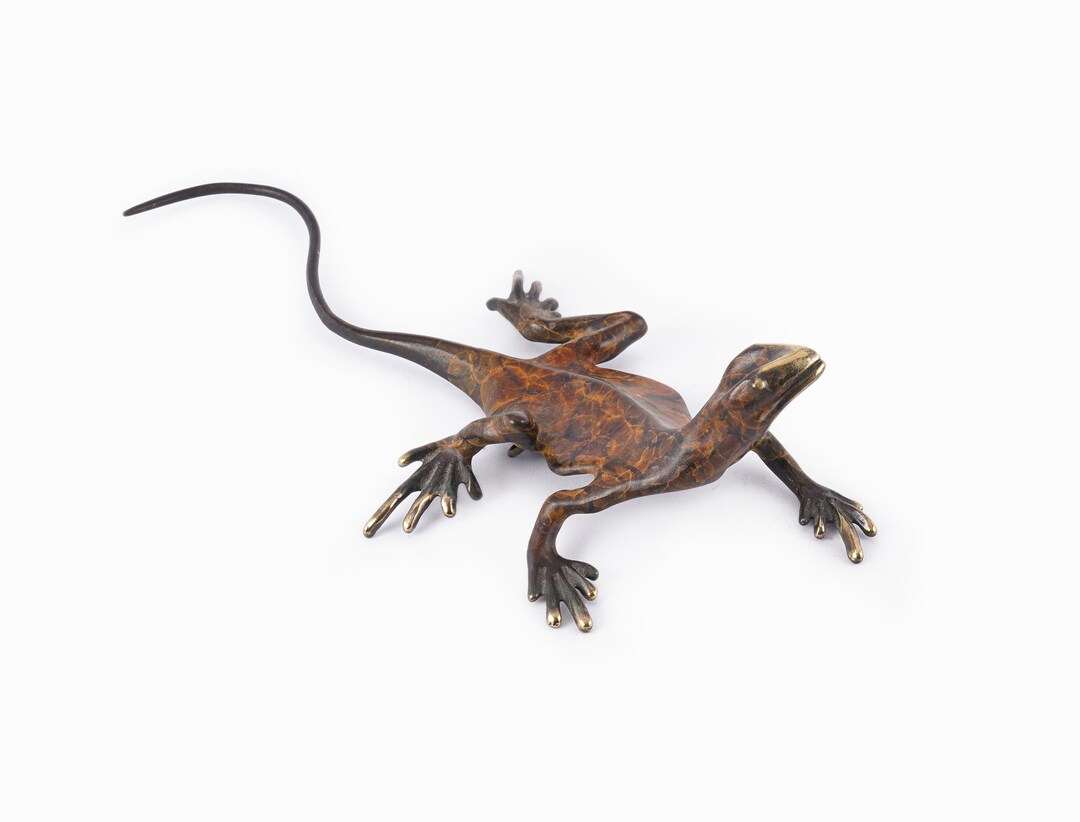 Michael Storey Bronze Lizard Sculpture Mid Century Modern - Etsy