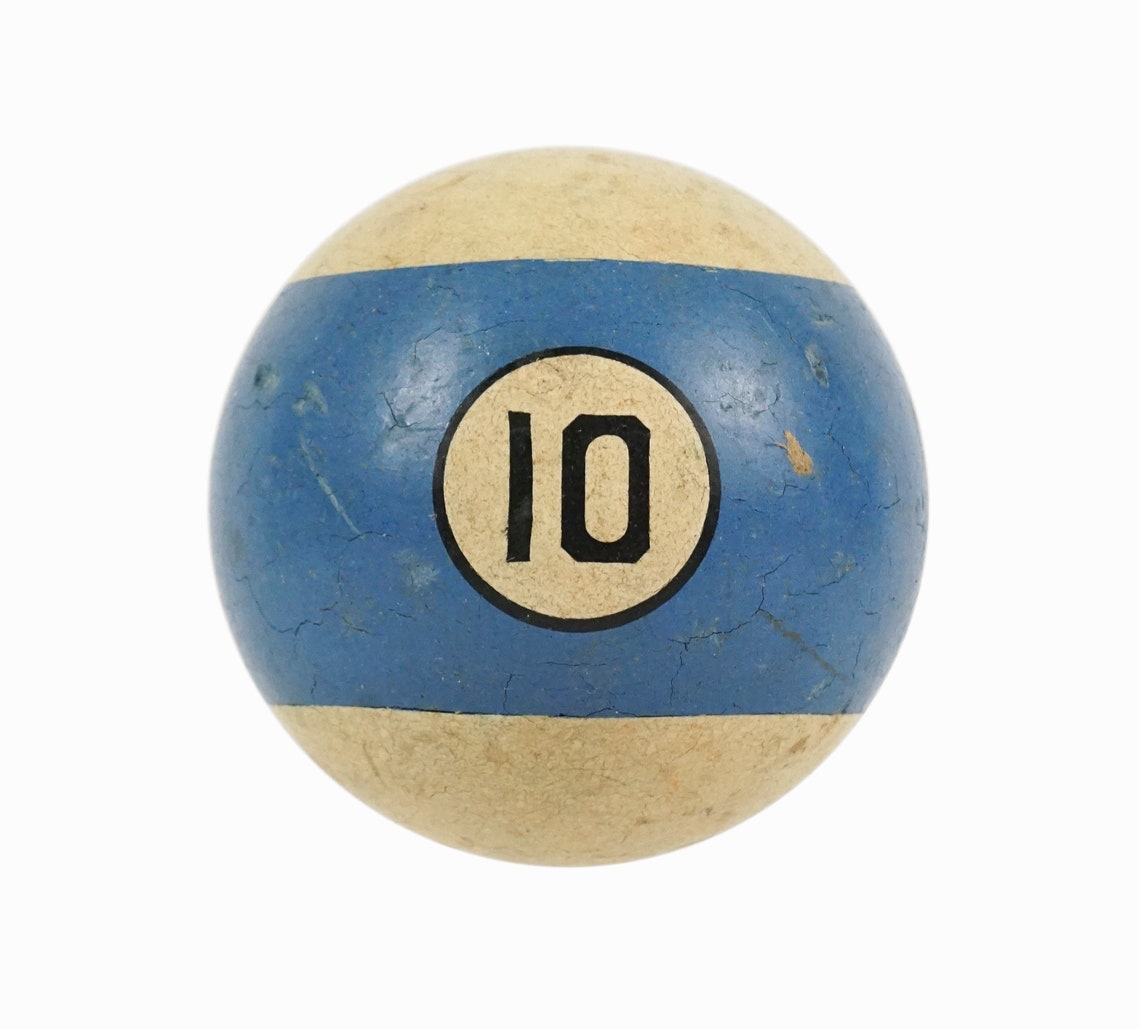 No. 10 Pool Ball Brunswick Ivorylene Billiard Ball 2.25 - Etsy