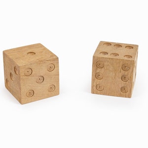 Handmade Wooden Dice Set Vintage - Etsy