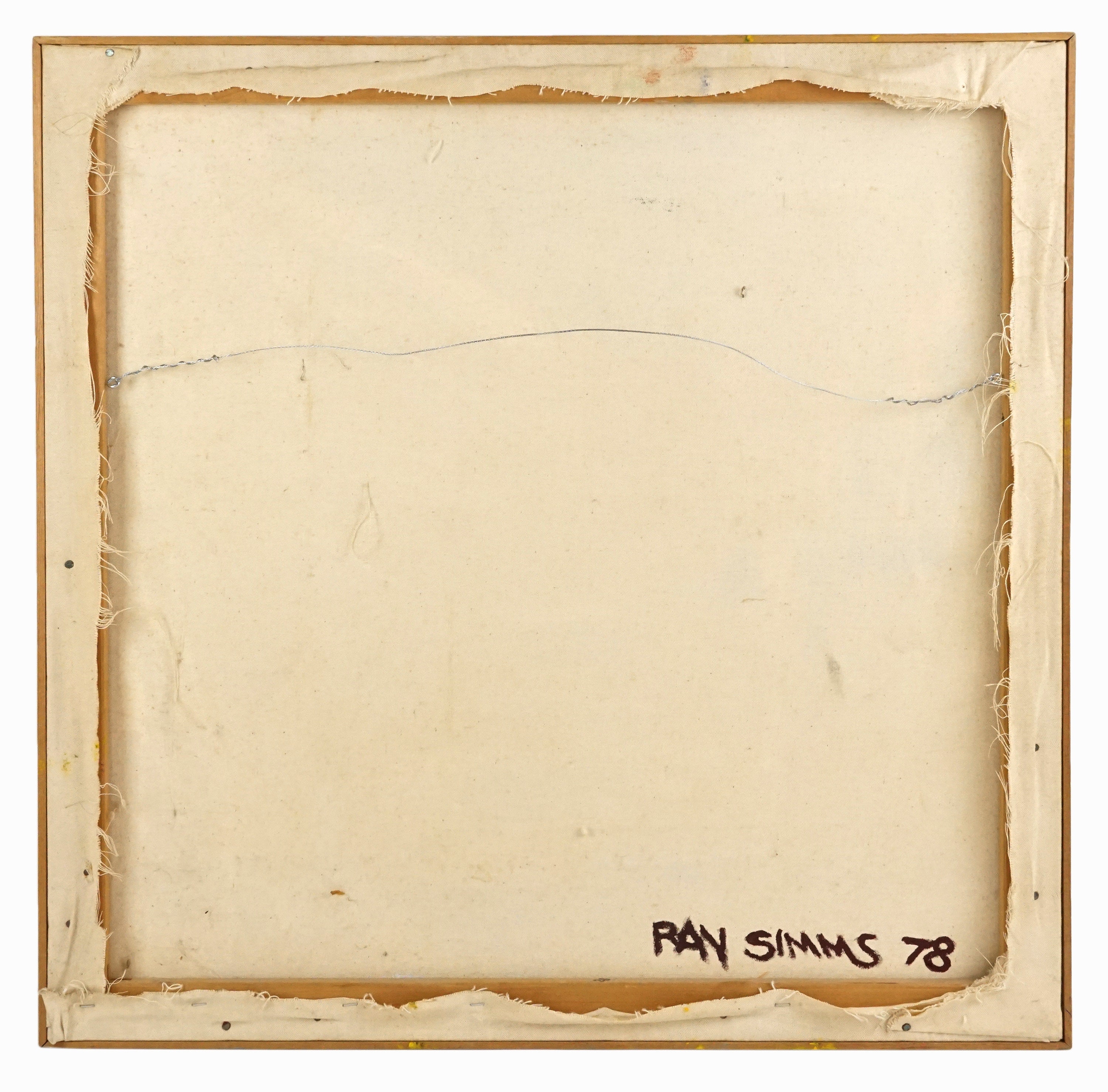 1978 Ray Simms Abstract Oil Painting on Canvas Hard-edge Mid Century Modern - Etsy