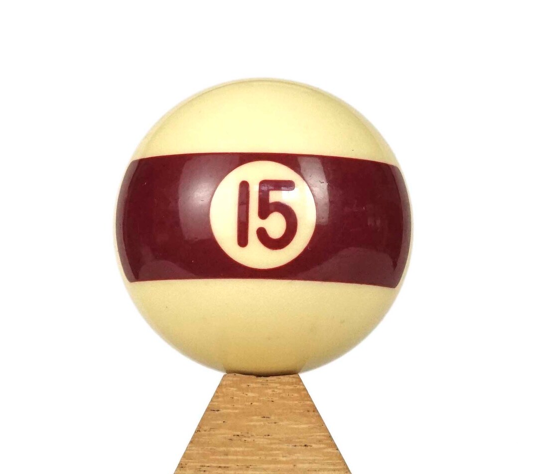 Miniature 15 Billiard Ball Burgundy Maroon Fifteen XV Small Ball - Etsy