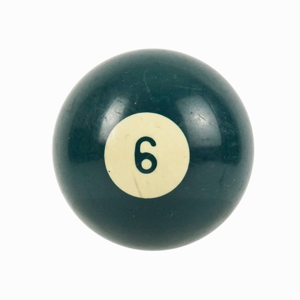 Number 6 Pool Ball - Etsy
