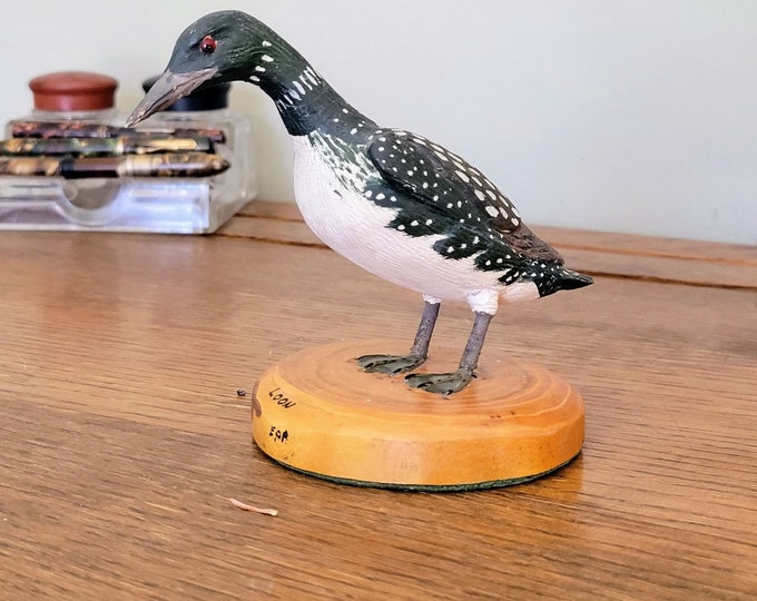 Hand Carved Dave Epp 'loon' Folk Art Sculpture - Etsy