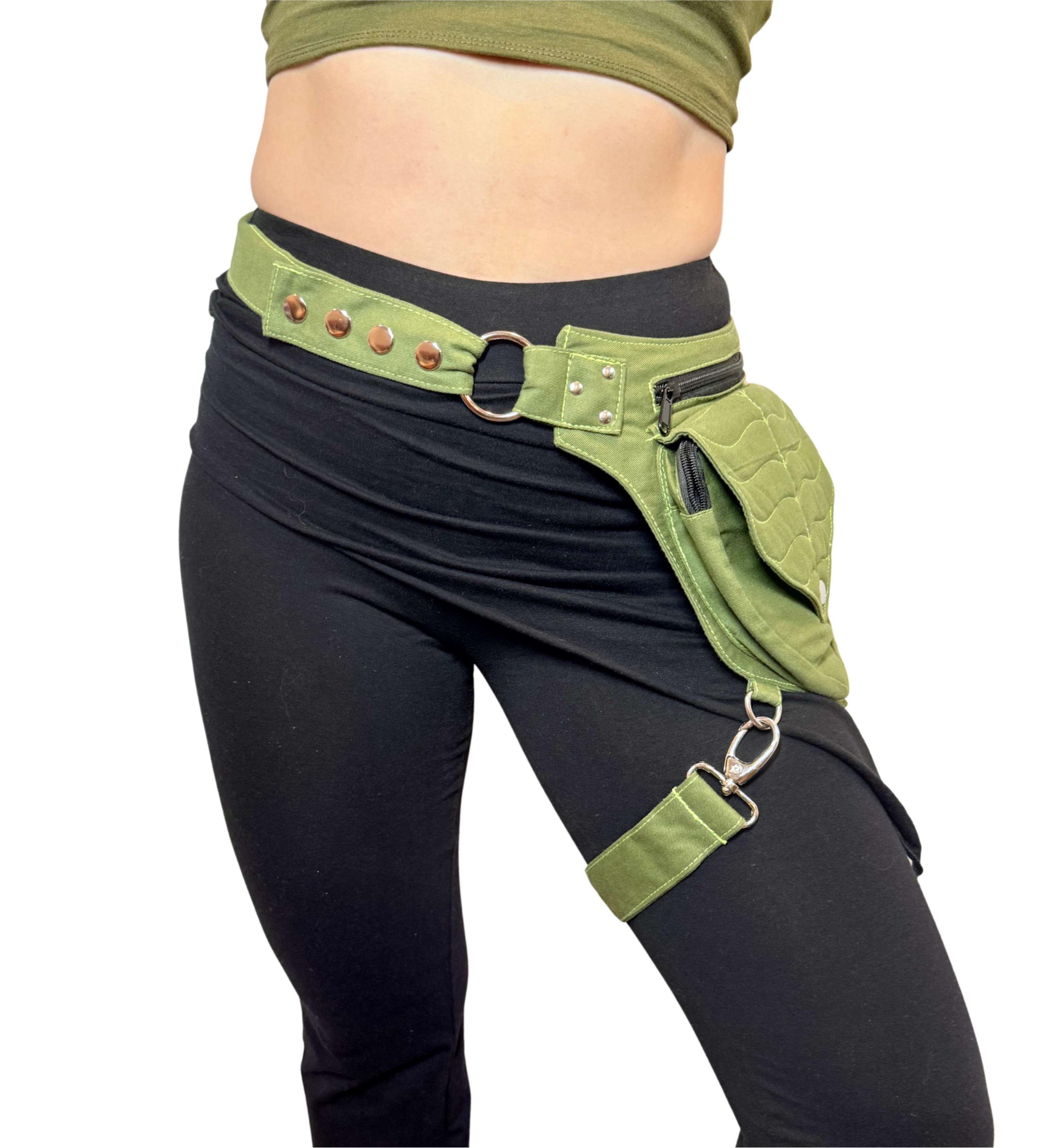 Elven Leaf Satchel Belt Bag: Festival Utility Belt, Leg Purse - Etsy