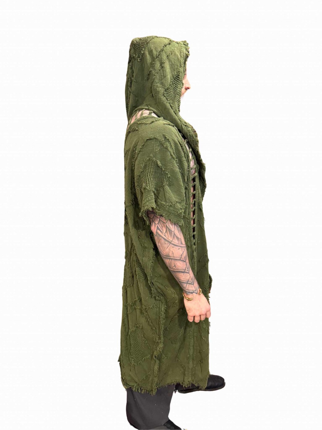 Distressed Cotton Festival Cloak: Post-apocalyptic Wasteland Clothing ...