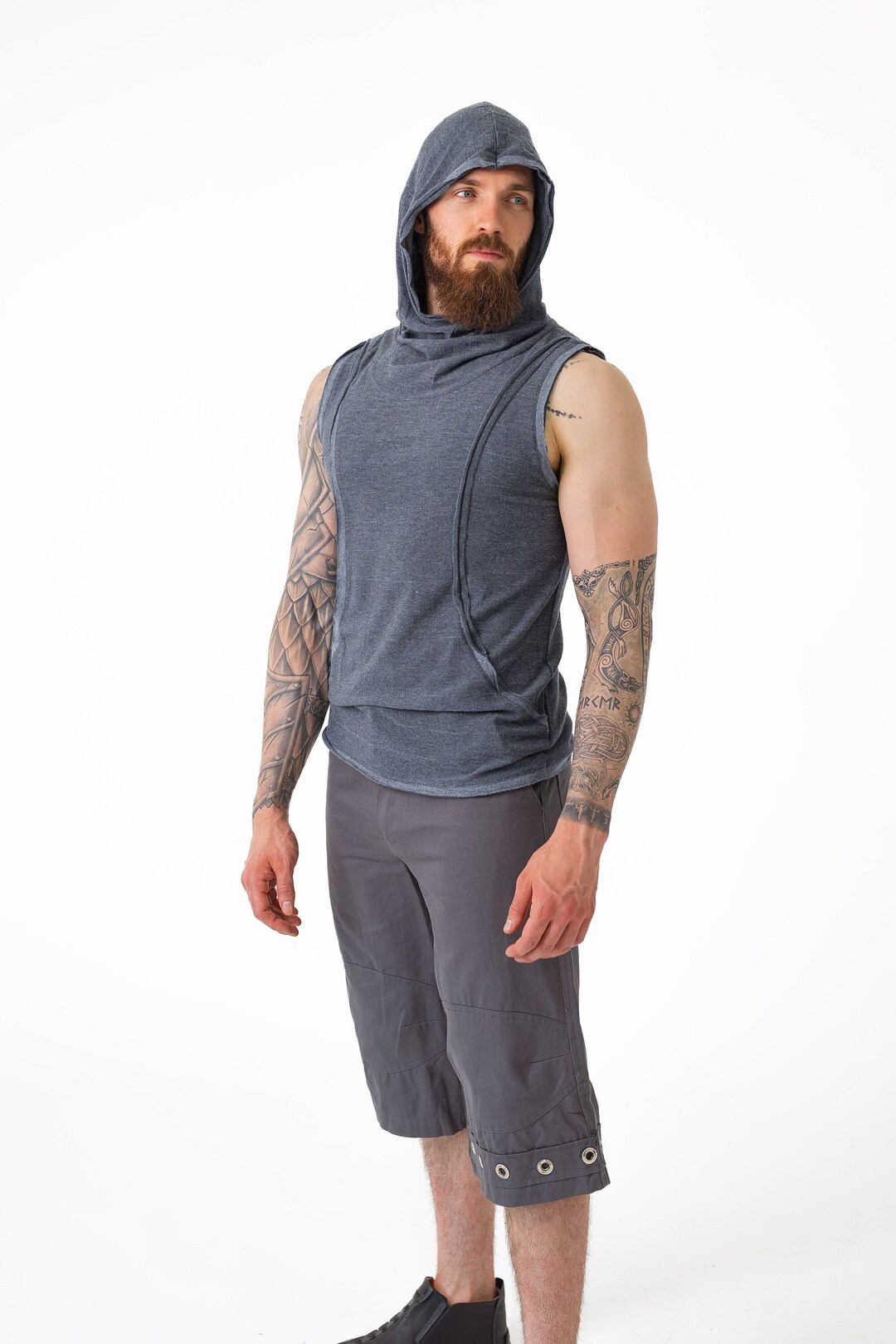 Elven Hunter Hooded Shirt: Wasteland Larp Fashion - Etsy