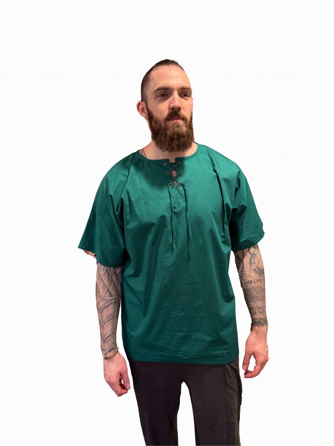 Poplin Renaissance Tunic: Medieval Bard Shirt, Faire Cosplay - Etsy