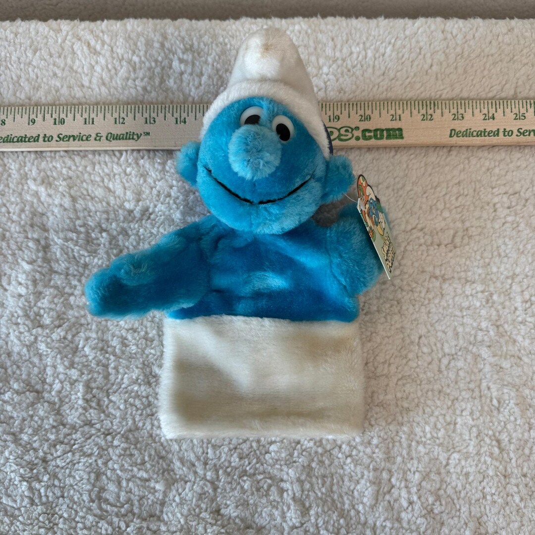 Vintage 1981 Smurfs Peyo 11.5 Inch Plush Hand Puppet W Tag 80s Gargamel ...