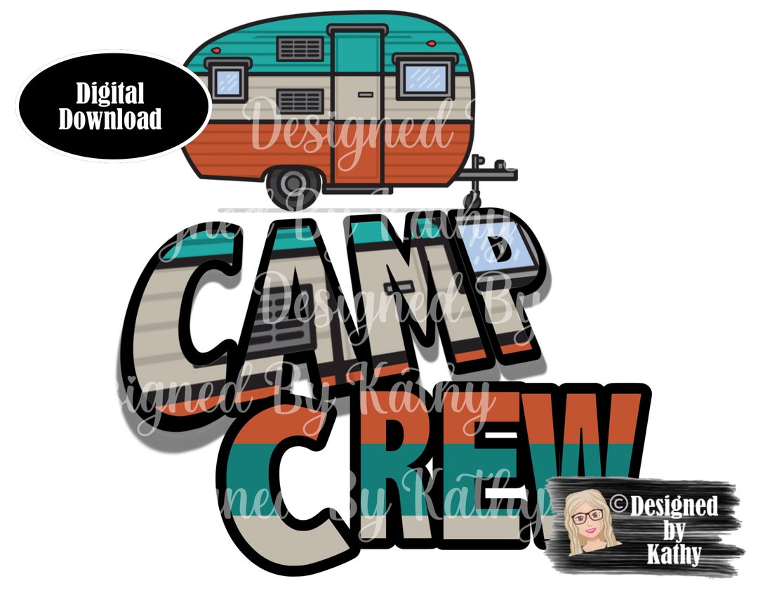 Camp Crew Sublimation Design | 300dpi PNG High Quality Digital File - Etsy