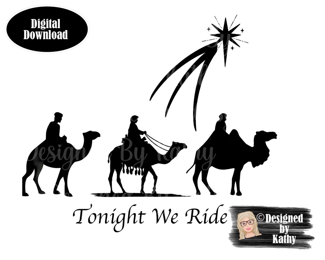 Tonight We Ride Digital Download christmas Theme 300dpi PNG High ...