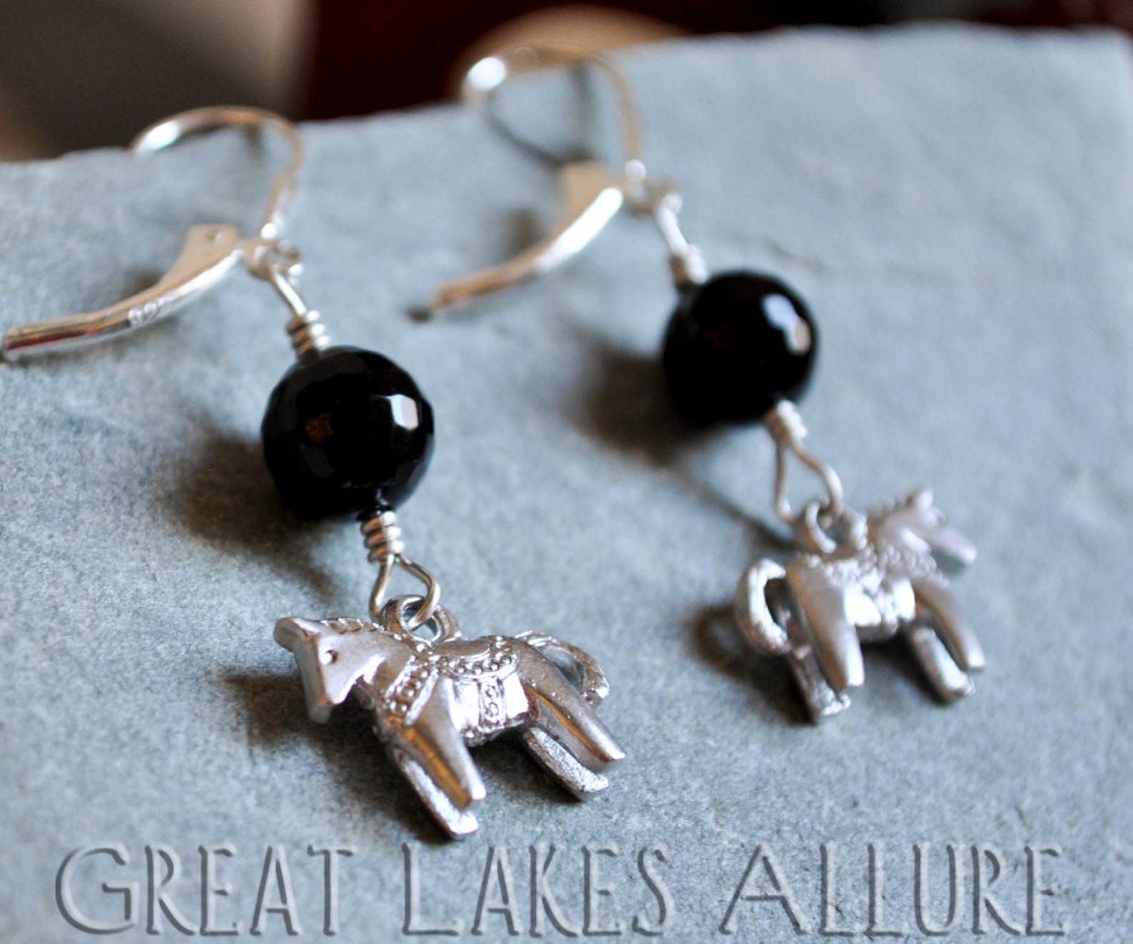 Dala Horse Earrings Scandinavian Jewelry Nordic Earrings | Etsy