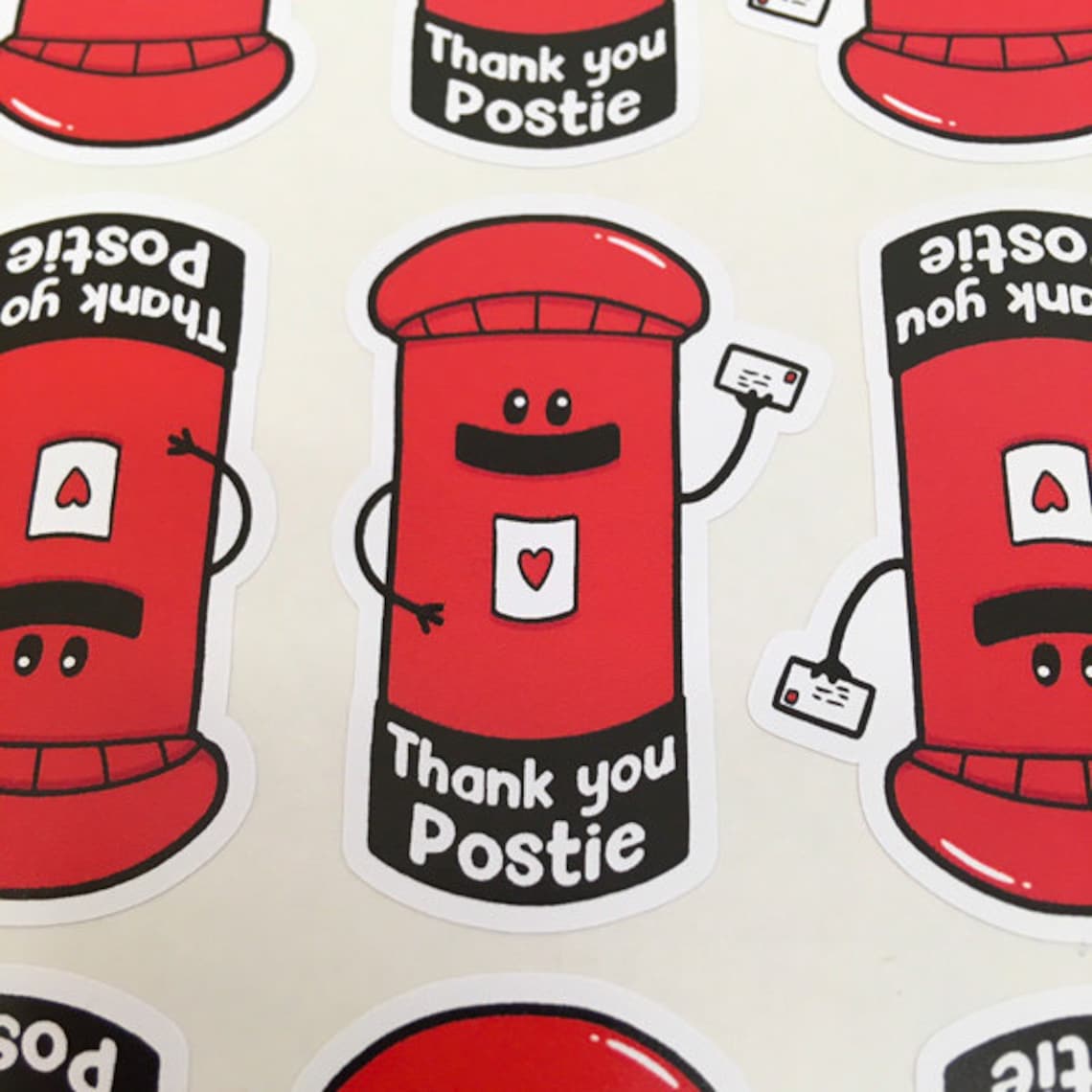 72 Thank You Postie Postman in the UK Postal Worker Stickers - Etsy