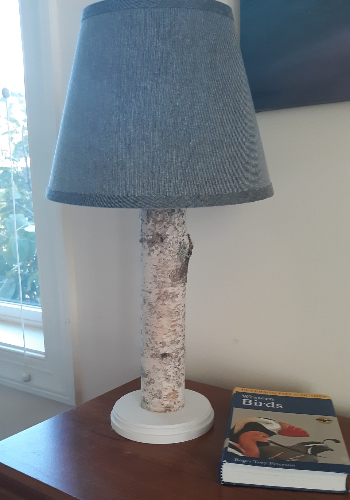 Real Birch Log Lamp Rustic Wooden Farmhouse Table Lamp - Etsy