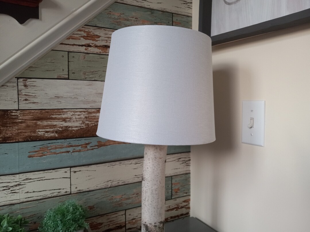 Real Birch Log Lamp - Rustic Wooden Farmhouse Table Lamp - Etsy