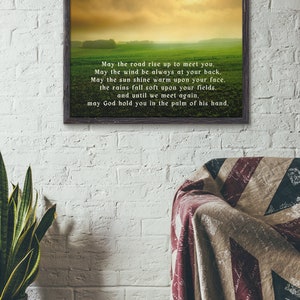 May the Road Rise up to Meet You Printable Art, Irish Blessing Home ...