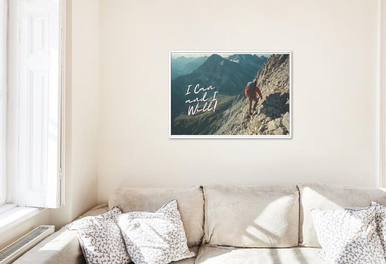 You Can / Motivational Poster / Printable Art / Motivational Sign / Gym ...