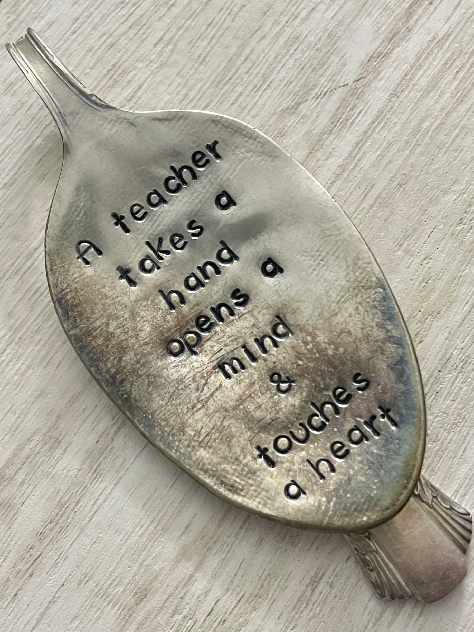 Custom, Unique Bookmark, Hand Stamped and Personalized, Up-cycled - Etsy