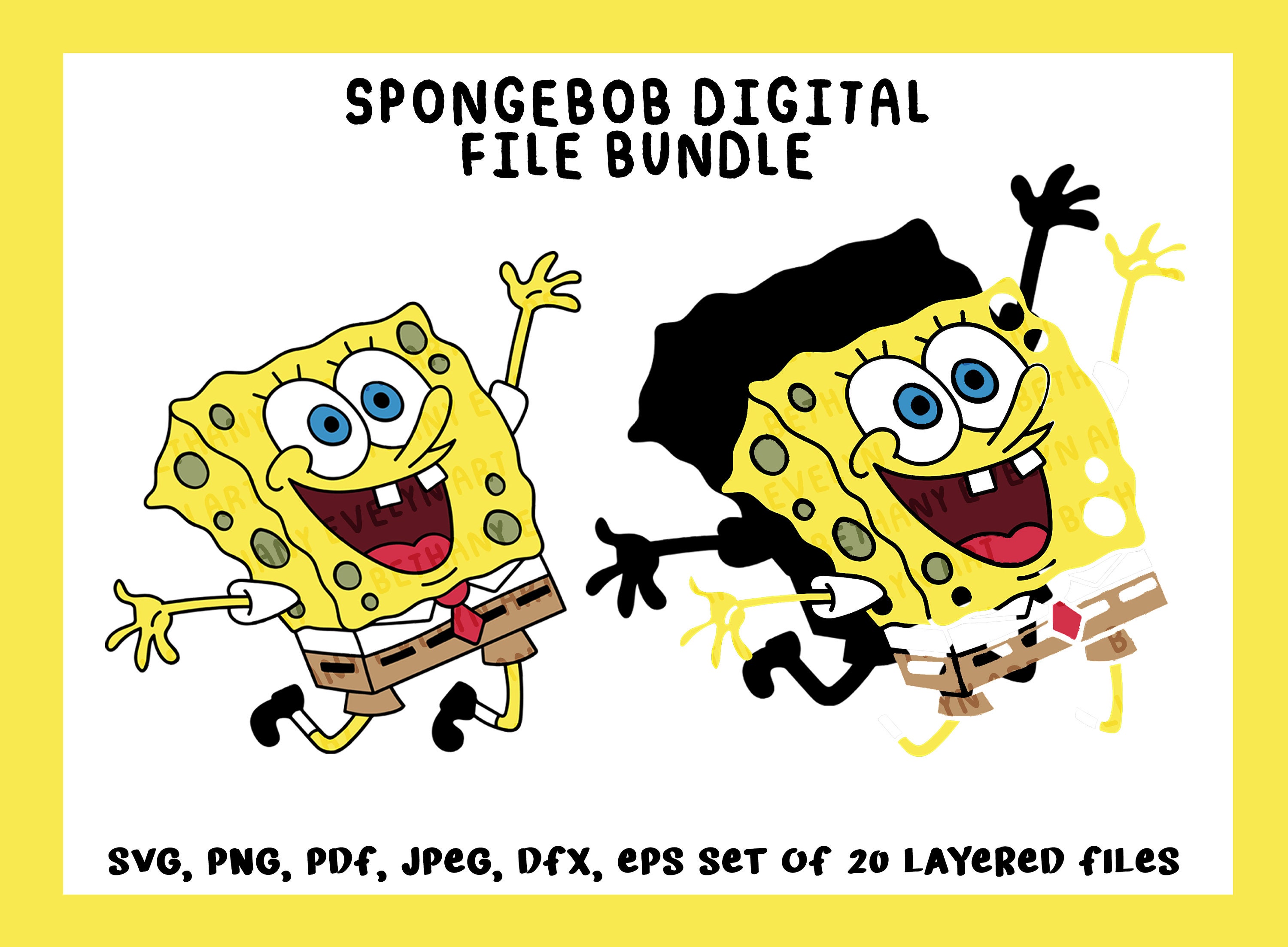 Spongebob Layered SVG