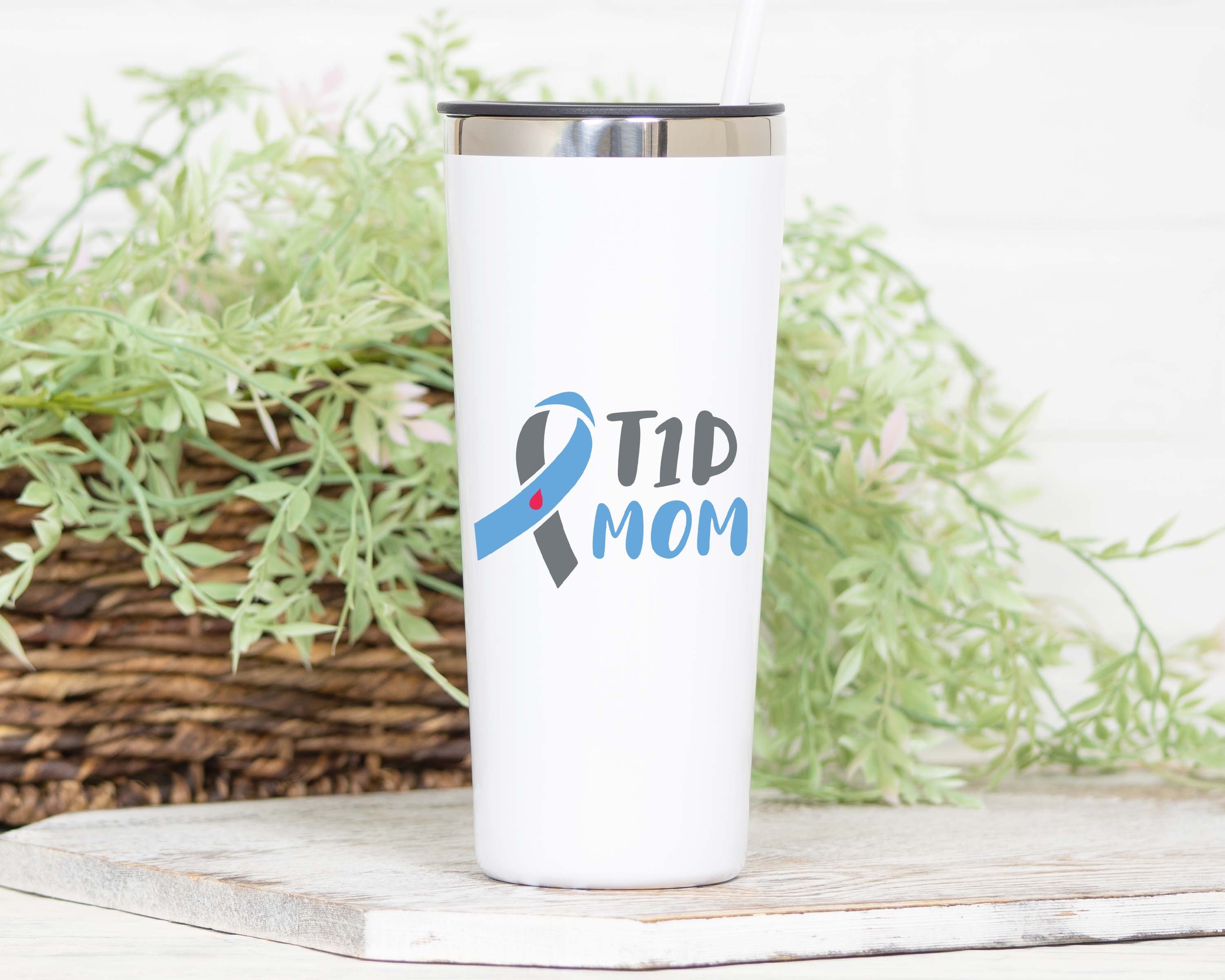 Layered T1d Ribbon Svg for Type One Diabetes Awareness Type 1 | Etsy