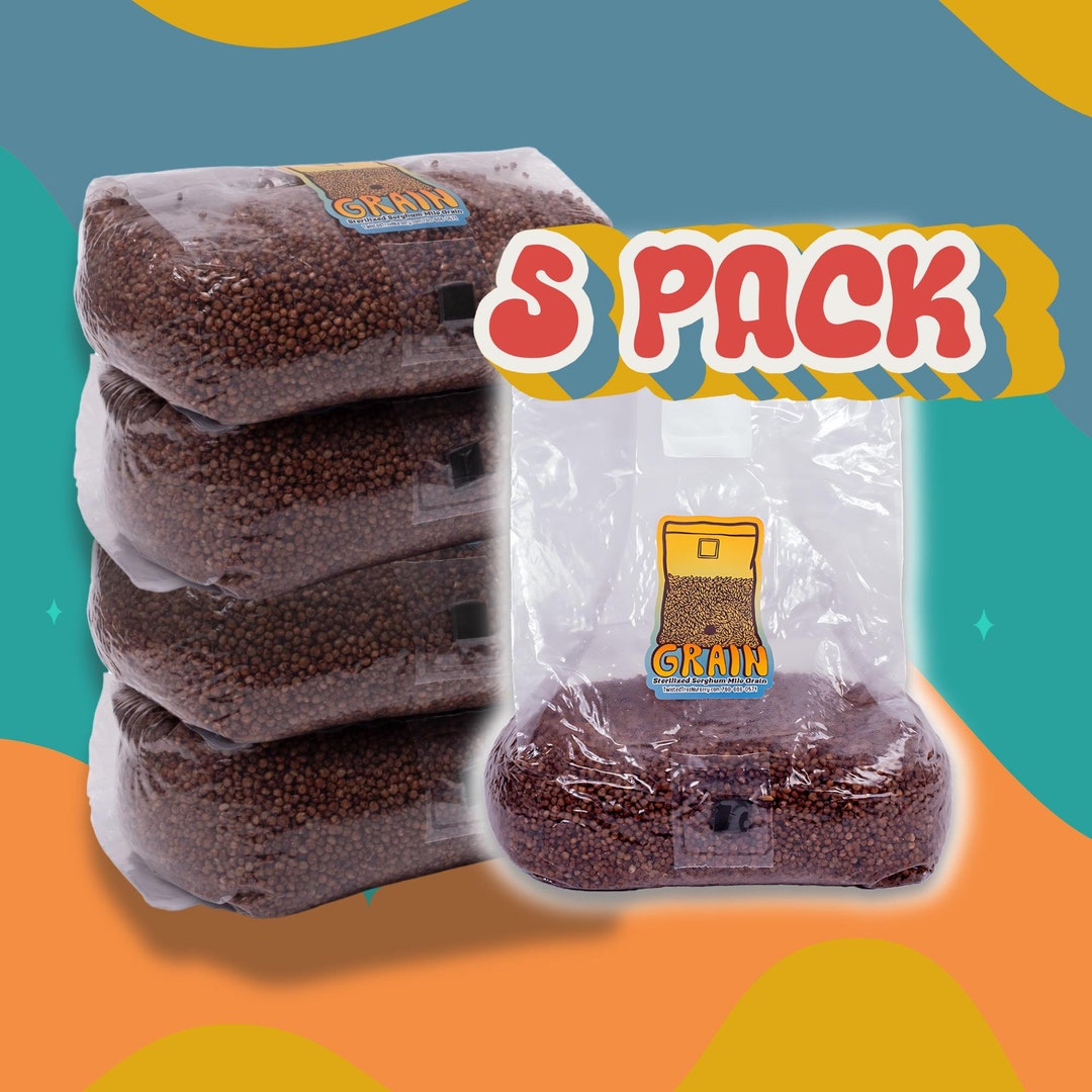 3lb - 5 PACK | Sterilized Milo Grain | Mushroom Sterilized Grain Spawn ...