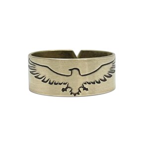 Freebird Eagle Adjustable Ring, Animal Ring Eagle Jewelry - Etsy